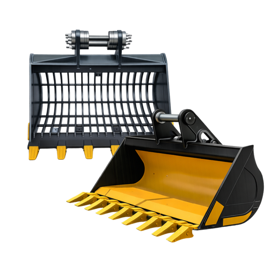 Durable Excavator Sieve Bucket with Liner – Adjustabucket