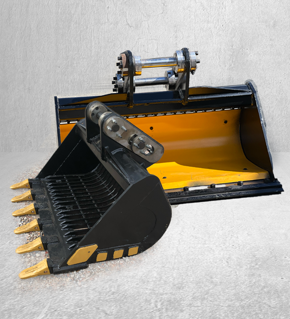 Durable Excavator Sieve Bucket with Liner – Adjustabucket